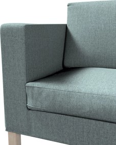 Potah na pohovku IKEA  Karlanda rozkládací, krátký barva modrá látka pletený vzor