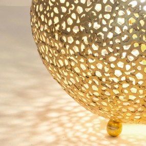 Stolní lampa Lily Piccolo, Ø 33 cm, zlatá