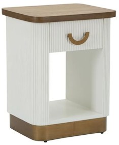 Designový noční stolek Tahigwa 48 cm bílý