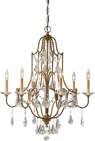Luxusní lustr Elstead Valentina 72 cm 6xE14 Starý bronz