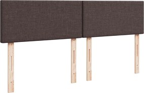 Box spring postel s matrací tmavě hnědá 180x200 cm textil 3288263