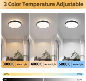 Brilagi - LED Stmívat. svítidlo GLASS POOL DOUBLE LED/48W/230V 40 cm černá + DO