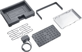 Elektrický stojanový BBQ gril Severin PG 8568 / 2200 W / 44,5 x 26 cm / černá