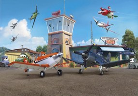 Dětská fototapeta 8 dílná Disney Letadla 8-469 / Dětské fototapety Komar Planes Terminal (368 x 254 cm)