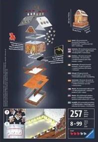 Ravensburger 3D Puzzle Perníková chaloupka / 216 dílů / 19 x 29.5 x 27