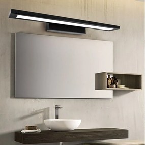 Toolight Toolight, LED koupelnové nástěnné osvětlení 60cm APP840-1W, černá matná, OSW-06665
