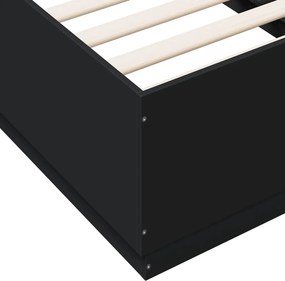 Rám postele černý 75 x 190 cm kompozitní dřevo 3209759