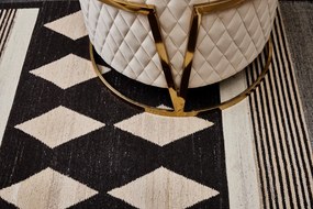 Diamond Carpets India, Ručně vázaný kusový koberec Alberta DESP P114 Dark Coffee Mix, 300x400, hnědá, chodba / předsíň