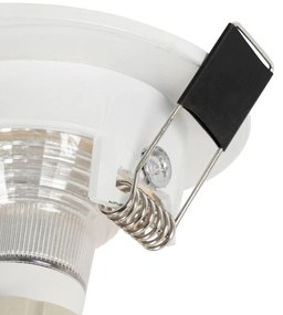 Sada 12 bílých kulatých LED bodových svítidel GU10 50 mm IP44 - Xena