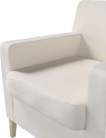 Potah na křeslo IKEA Karlstad barva béžová látka pletený vzor
