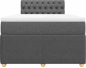 Box spring postel s matrací tmavě šedá 120x190 cm textil 3289703