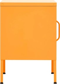 Noční stolky 2 ks hořčicově žlutá 35 x 35 x 51 cm ocel 3095207