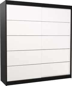 ADRK Furniture Skříň s posuvnými dveřmi ESTEVA 200 ADRK-SW-EST-BW-200