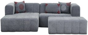 Hanah Home Rohová pohovka BEYZA MINI levá šedá