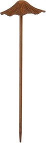 Rustikální rezavý kovový zápich houba - Ø 12*40 cm