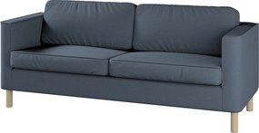 Potah na pohovku Pärup pro 3 místa barva modrá látka pletený vzor
