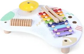 ECOTOYS Sada hudebních nástrojů / Xylofon, řehtačka, činel, paličky /