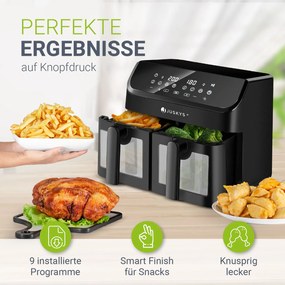 Juskys Horkovzdušná fritéza 9 l se dvěma koši