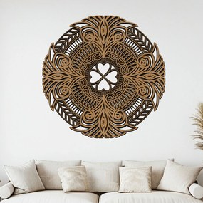 dřevo života 3 vrstvá mandala PRAMEN ŽIVOTA Zvolte rozměr (cm): 60x60, Zvolte barvu dekoru: Horský dub-Ořech-Wenge