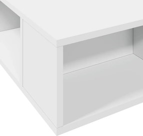 Rám postele bílý 100 x 200 cm kompozitní dřevo 3280510