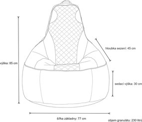 Primabag Herní křeslo Master nylon oranžová