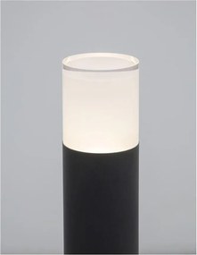 NV 9905021 Venkovní sloupkové svítidlo NOTEN LED černý hliník čirý a bílý akryl 8W 3000K 220-240V IP65 120st. IP65 - NOVA LUCE