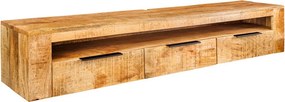Designový závěsný TV stolek Thunder 160 cm mango