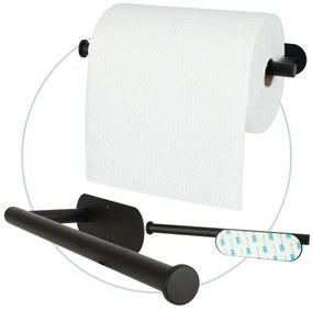 KIK KX4315 Držák toaletního papíru na ručníky černý