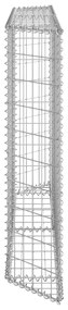Gabionový vyvýšený záhon trapéz pozinkovaná ocel 150x20x100 cm,  145654
