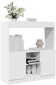 Skříň highboard bílá 92 x 33 x 100 cm kompozitní dřevo