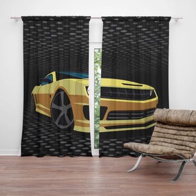 Sablio Závěs Chevrolet Camaro Puntíky: 2ks 140x250cm