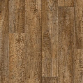 PVC podlaha - lino Ambient Stock Oak 039M, na mieru, šíře 2m,3m,4m, hnedá, bez podkladu, chodba / predsieň, Beauflor