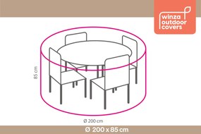 Obal na kulatou jídelní soupravu Ø 200x85cm Winza