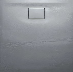 Sapho Acora AC022 sprchová vanička 90 x 90 cm litý mramor šedá
