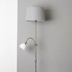 Brilagi - Stojací lampa CERIA 1xE27/100W/230V + 1xE14/25W matný chrom/šedá
