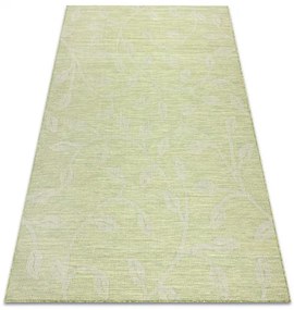 Kusový koberec Sisalový PATIO 3045 Listí zelený béžový Rozměr: 175x270 cm