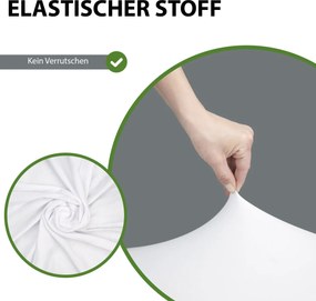 Přehoz na barový stůl napínací bílý přehoz na stůl Ø 80 cm
