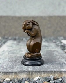 Bronzová socha - Králík - art deco