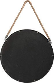 Kulaté kovové zrcadlo s provazem - Ø 47*3cm