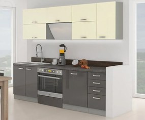 Casarredo - Komfort nábytek Kuchyňská linka KARMEN GREY 240 cm
