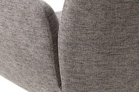 Designová otočná židle Talaith šedá