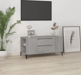 vidaXL TV skříňka 102x44,5x50 cm kompozitní dřevo [819609] Barva: Betonová šedá