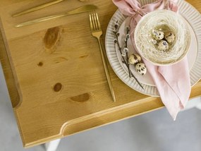 ARTEN Rustikální jídelní stůl POPRAD LUD01 - borovice (bílý vosk)