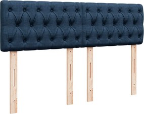 Box spring postel s matrací modrá 160x200 cm textil 3288252