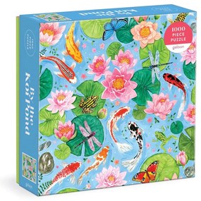 Galison Puzzle Rybníček s Koi kapry 1000 dílků