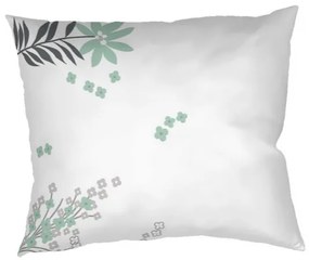 Dadka Povlak na polštář bavlna Agáta mentolová na bílém  40x40 cm