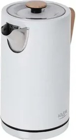 Adler AD 1347w bílá / Rychlovarná konvice / 2200W / 1.5 L