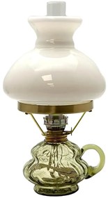 Floriánova huť Petrolejová lampa ANNA 33 cm lesní zelená velká krakle FL0048