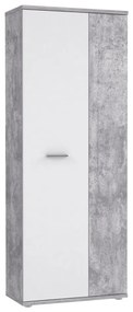 FORTE Komoda/Botník SIMO bílá/šedá beton MS151-C251