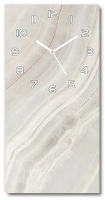 Wallmuralia Moderní hodiny nástěnné Mramor pozadí 30x60 cm